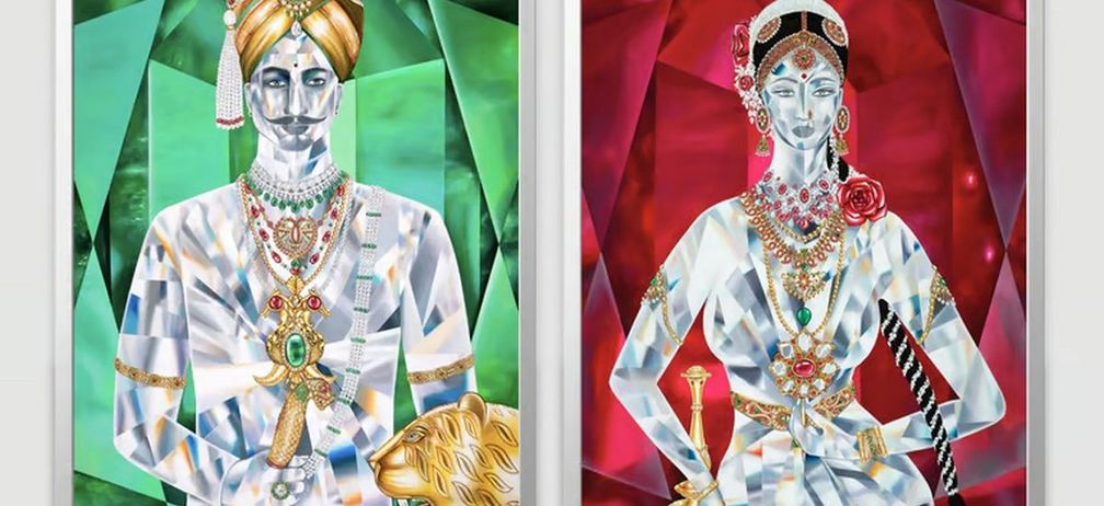 Картины Рины Ахлувалии, посвященные владыкам Майсура | Ювелирное дело